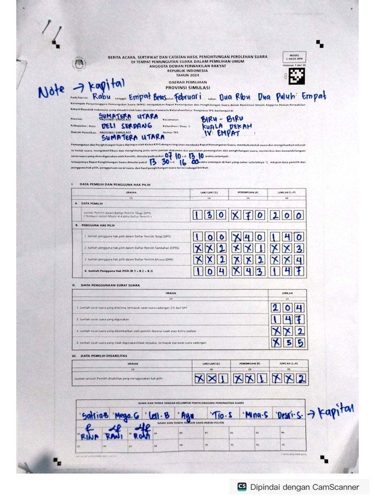 Simulasi DPR Prov | PDF