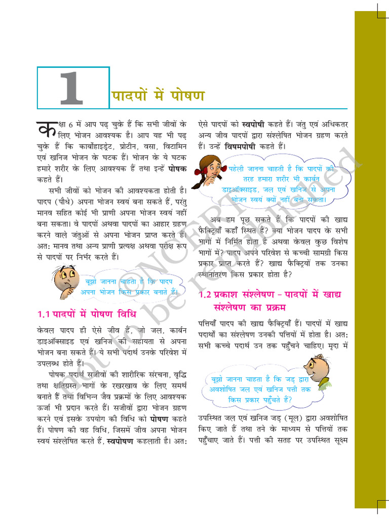 NCERT Hindi Class 7 Science | PDF