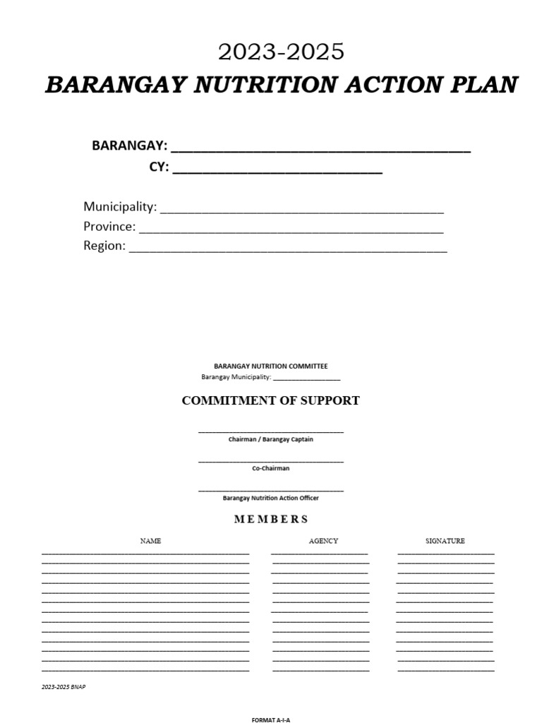 Bnap Forms | PDF | Human Nutrition | Determinants Of Health