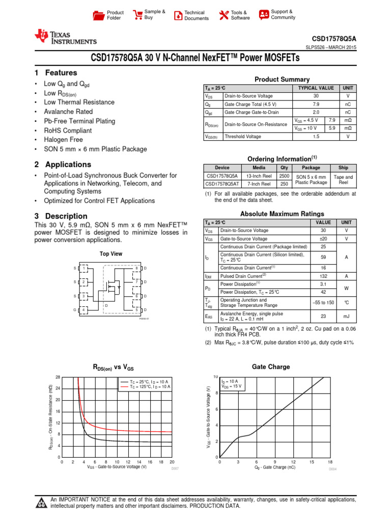 TEXAS Instruments | PDF | Field Effect Transistor | Information And ...