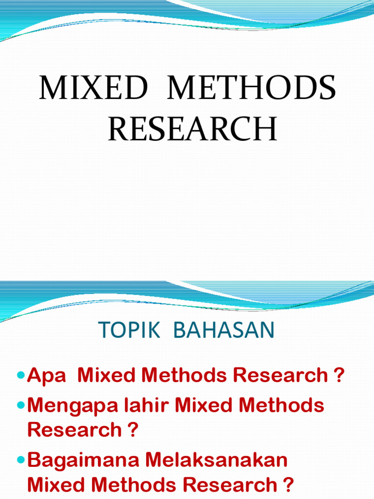 Presentation Mixed Method | PDF