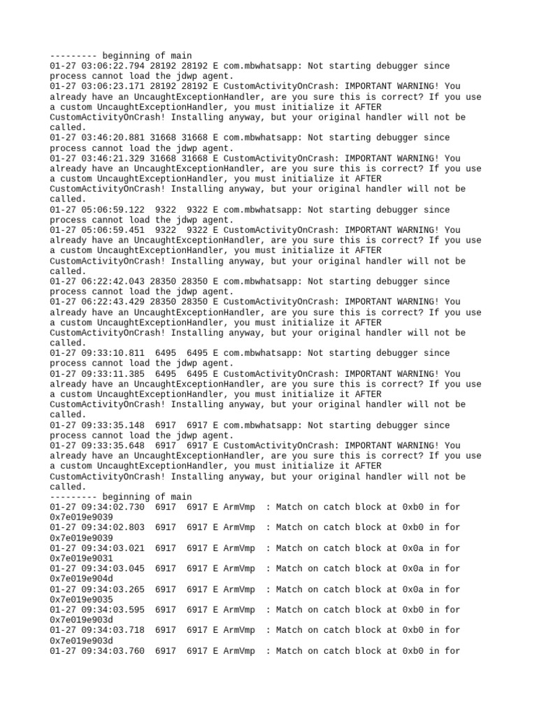 Logcat | PDF | Java (Programming Language) | Computer Engineering