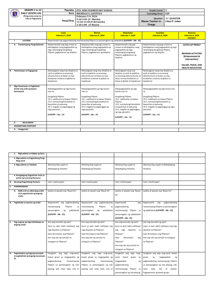 Esp 5 Q3 WK2 | PDF Esp 5 Q3 WK2 | PDF