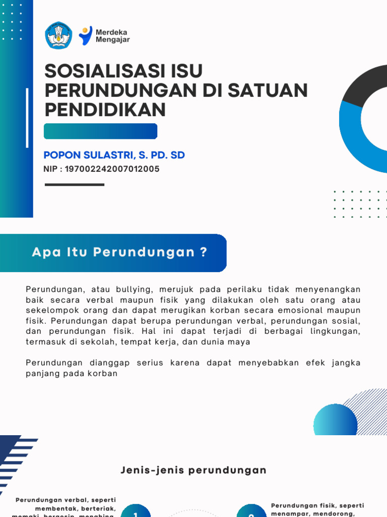 Aksi Nyata PMM Isu Perundungan Di Satuan Pendidikan | PDF