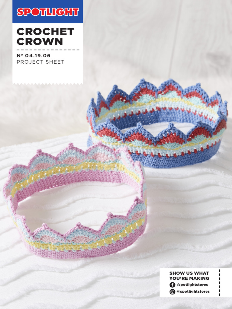 Crochet Crown Project | PDF | Crochet | Artistic Techniques