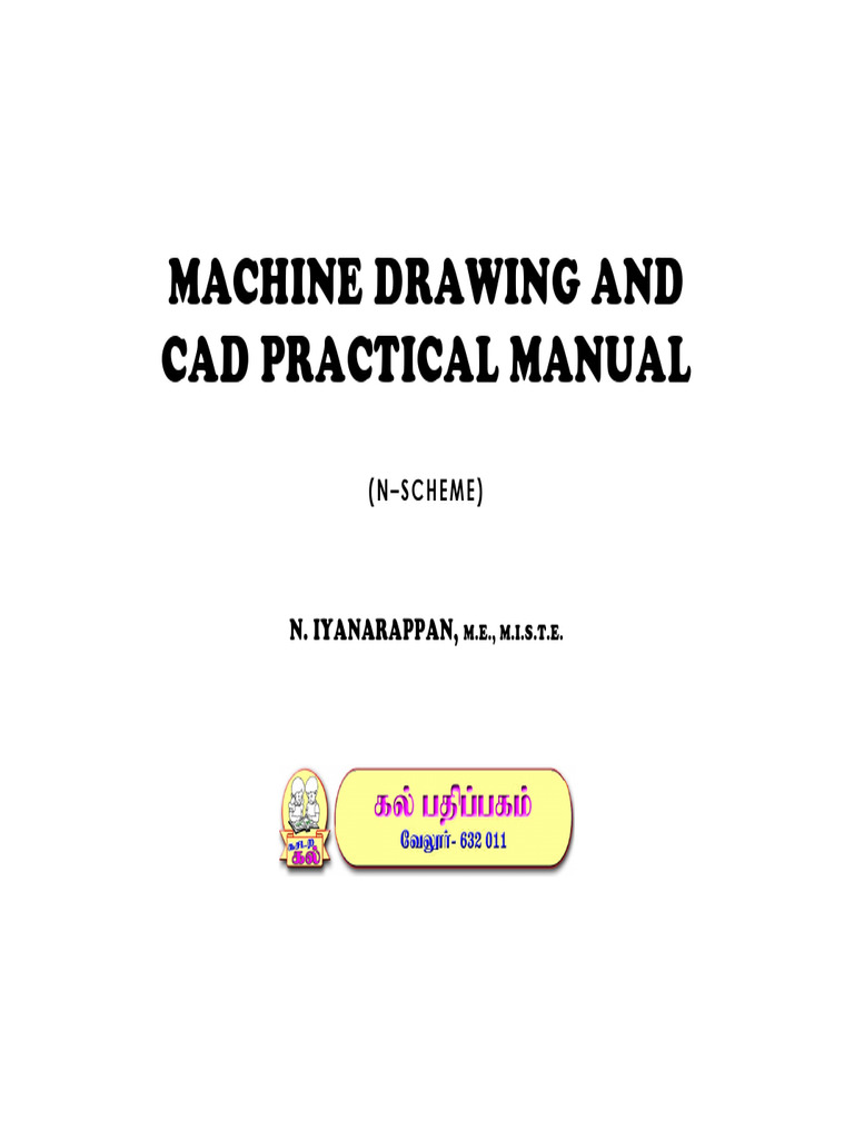 Machine Drawing & CAD Guide | PDF | Computer Aided Design | Menu (Computing)