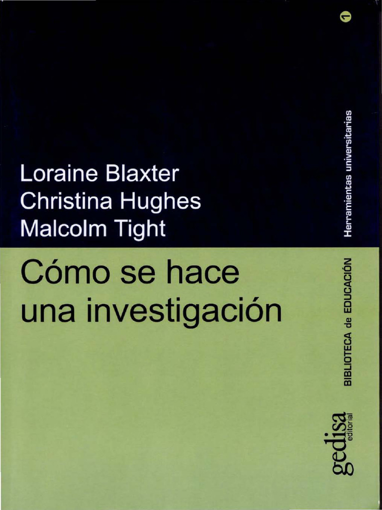 Blaxter y Otros - Cómo Se Hace Una Investigación | PDF | Science