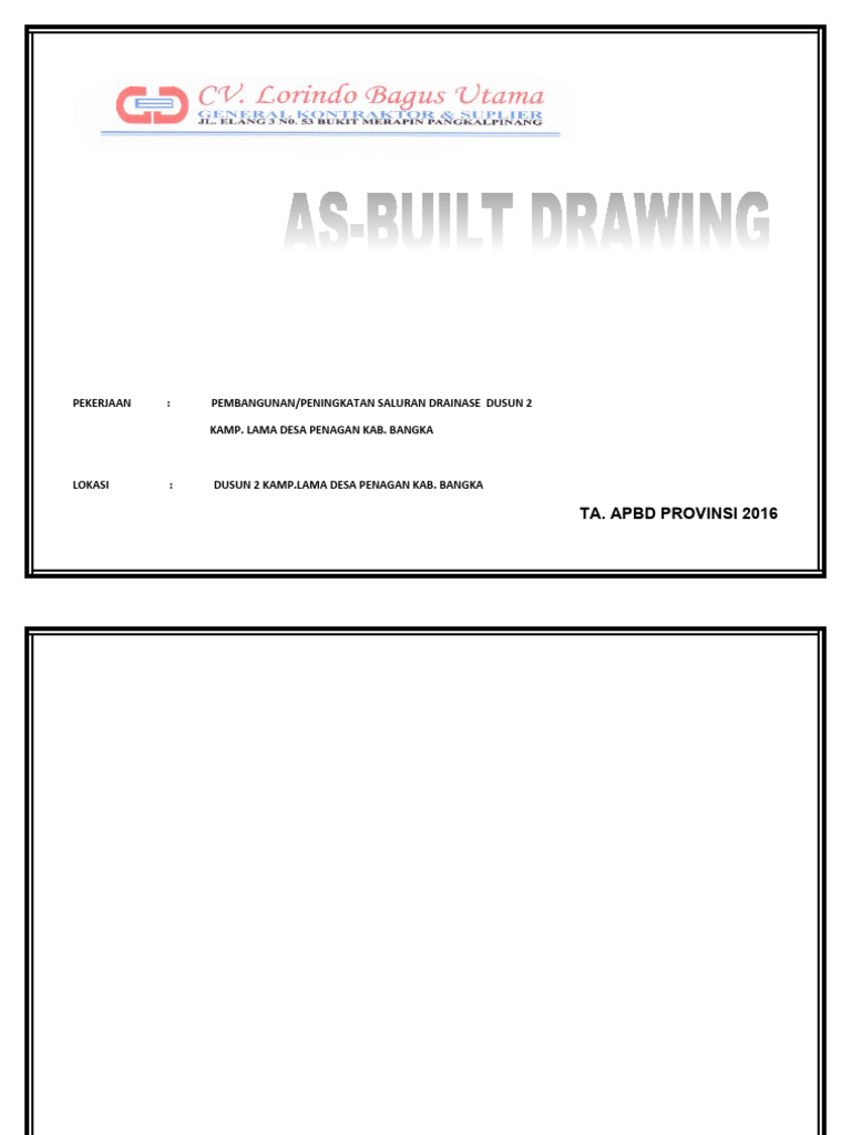 Kop As-Built Drawing | PDF