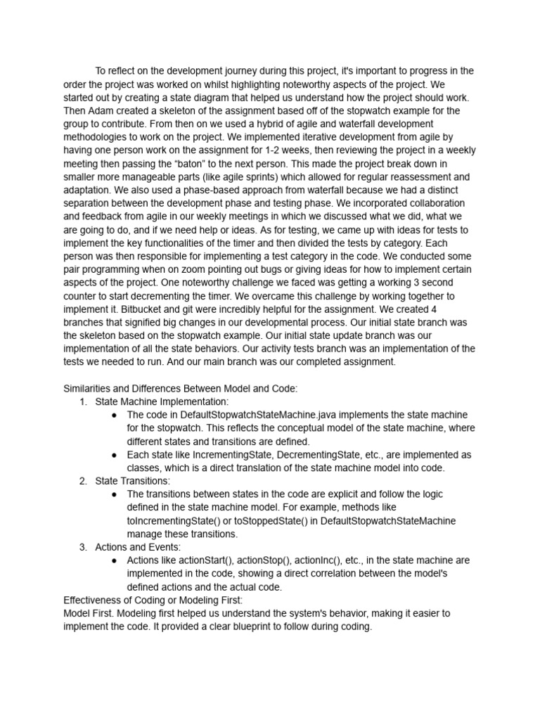 Reflection | Download Free PDF | Agile Software Development | Computing