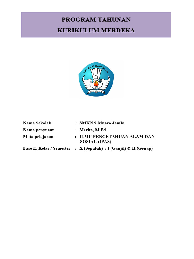 Prota Kurikulum Merdeka SMK IPAS | PDF