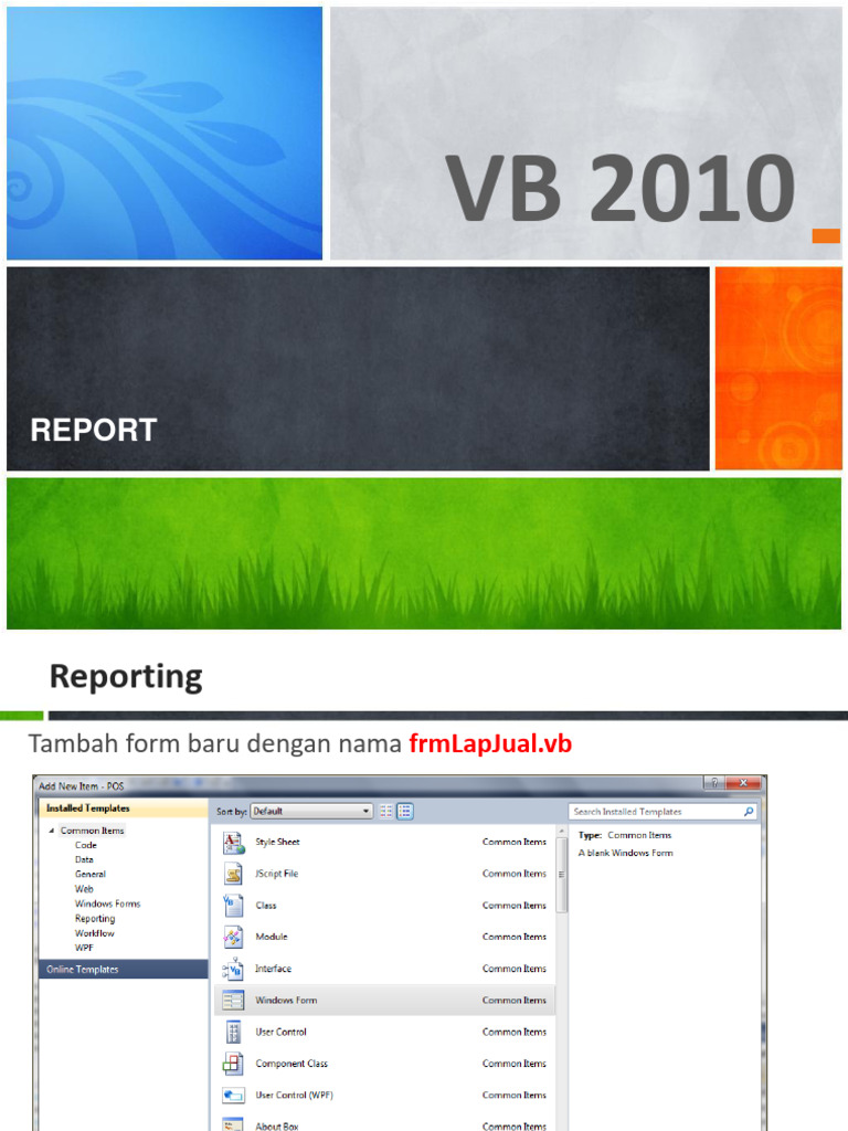 Pertemuan 15 - Membuat Report | PDF