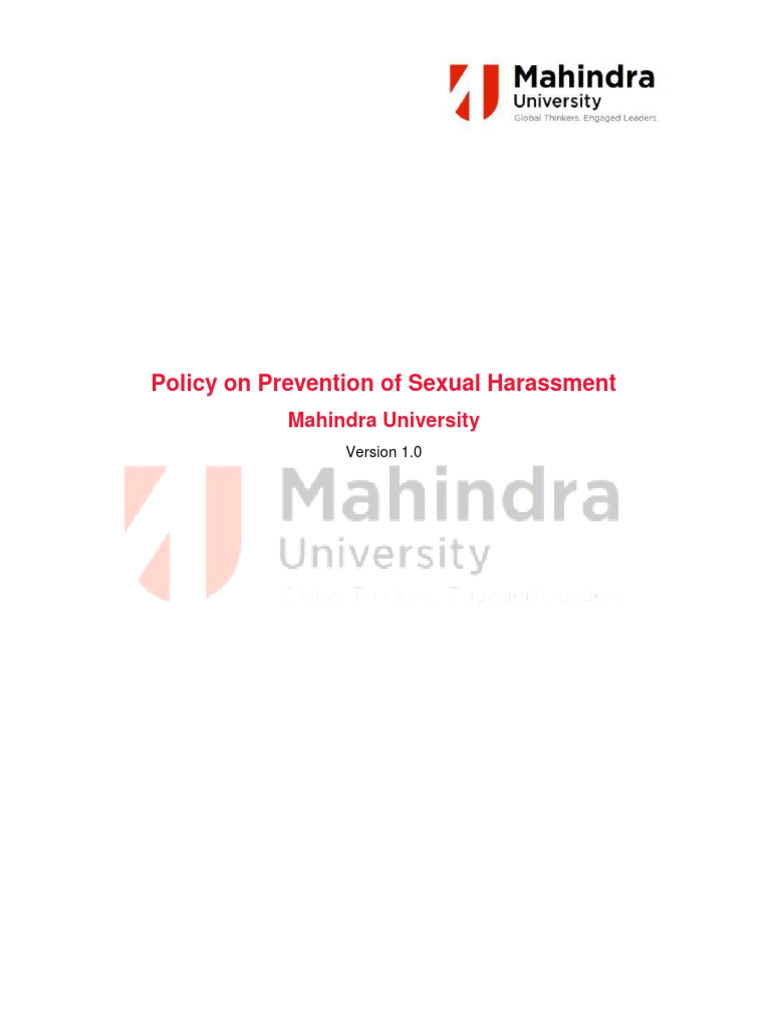 Posh Policy | Download Free PDF | Sexual Harassment | Justice Posh Policy | Download Free PDF | Sexual Harassment | Justice