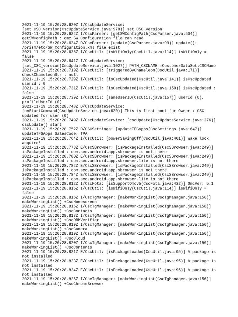 CSC Update Log | PDF | Software | Computing