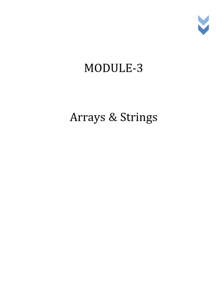 Module - 3 C Programming | PDF | Data Type | String (Computer Science) Module - 3 C Programming | PDF | Data Type | String (Computer Science)