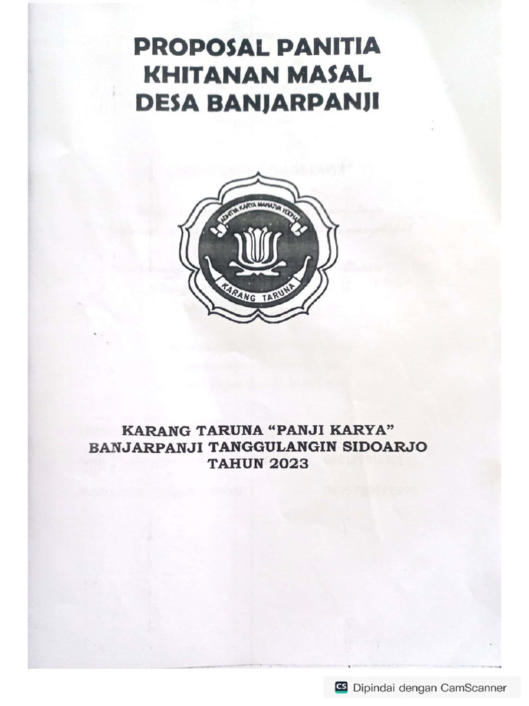 Proposal Khitan Banjarpanji 2023 | PDF
