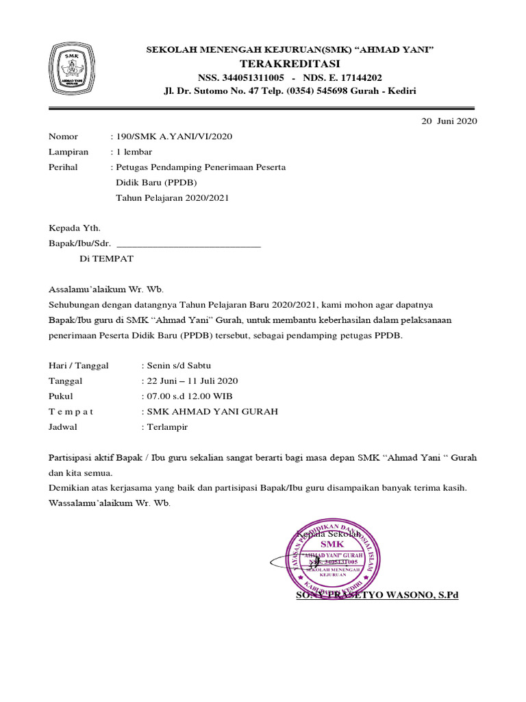 Piket PPDB 2020 | PDF