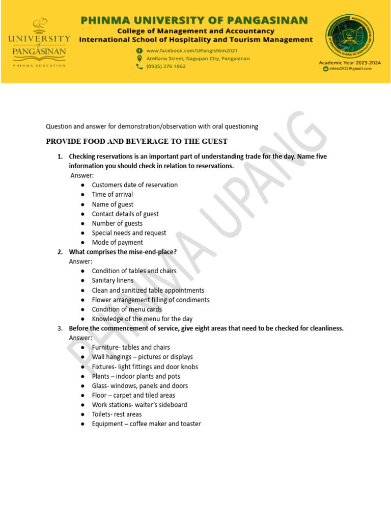 Qa FBS | PDF | Menu | Tableware