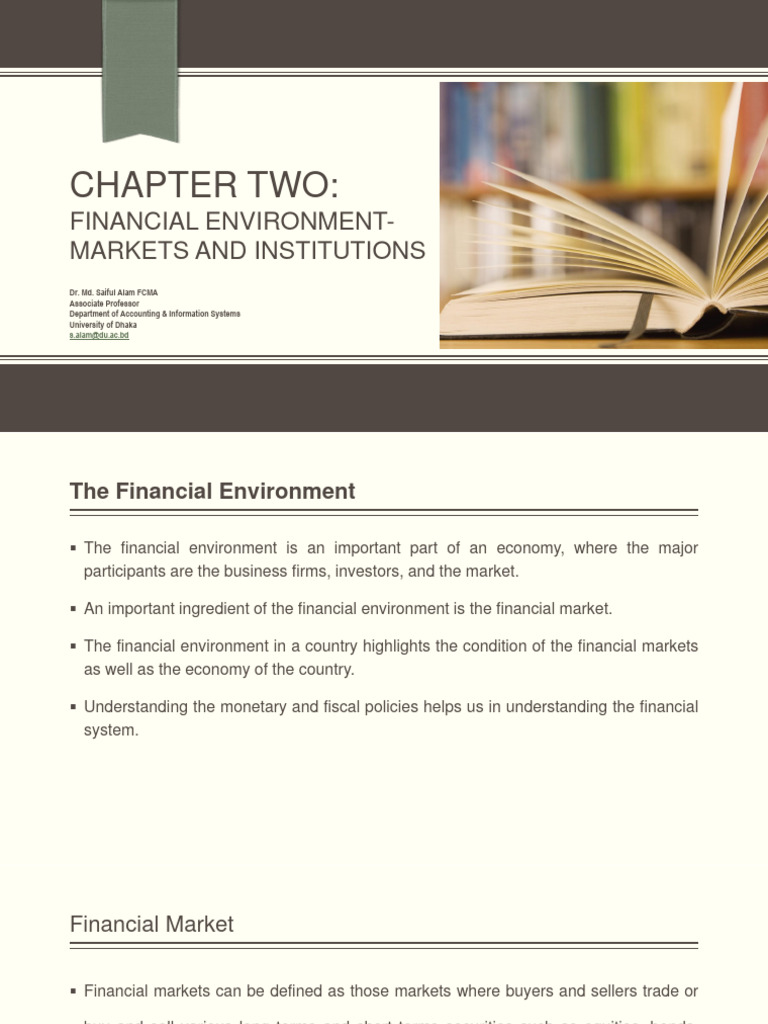 Financial Environment | PDF | Capital Market | Securities (Finance)