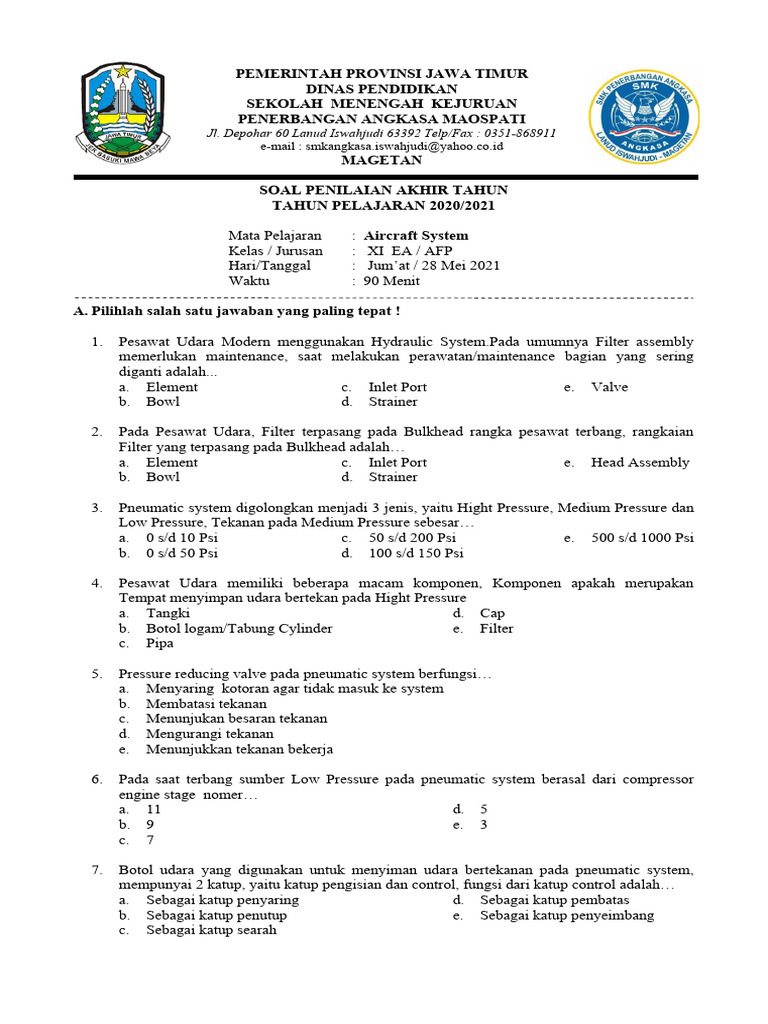 Aircracft System Pak Widodo | PDF