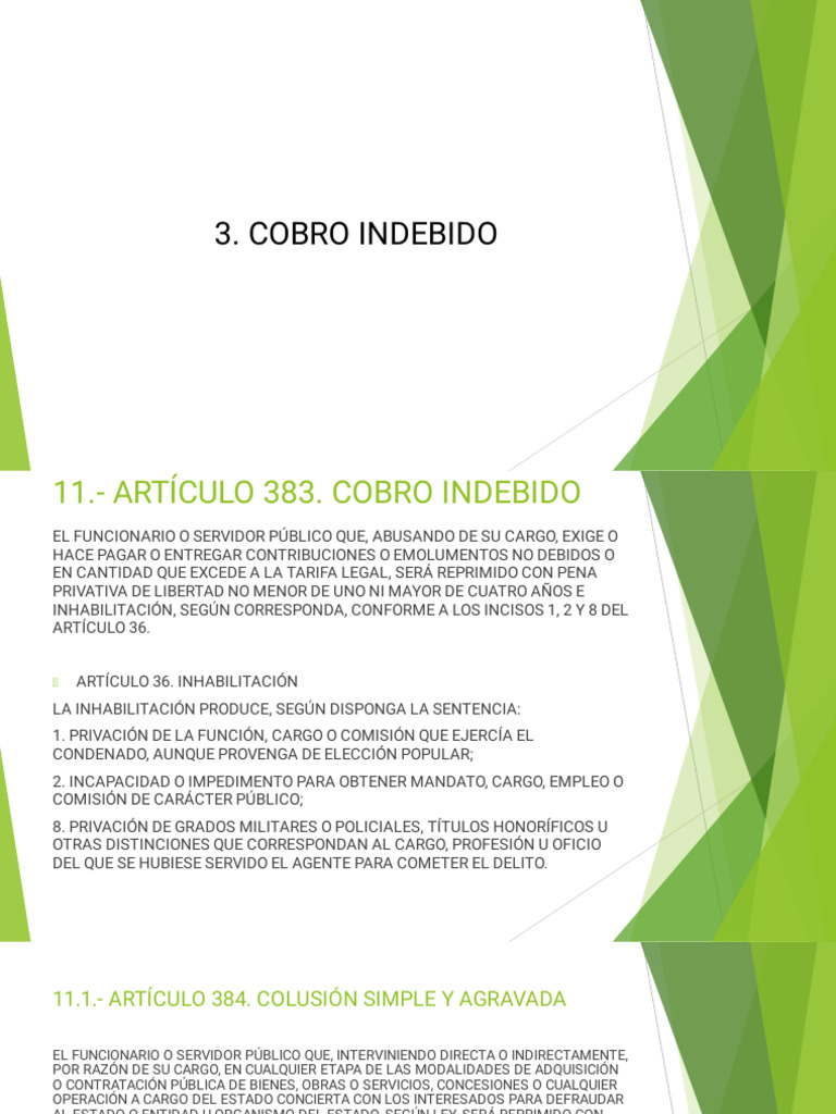 Cobro Indebido 5a | PDF | Castigos | Derecho penal