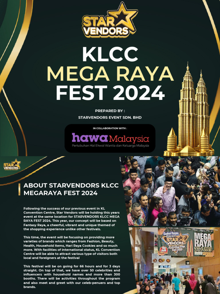 KLCC Mega Raya Fest 2024 | Download Free PDF | Advertising | Brand