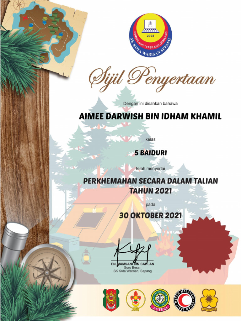 Sijil Perkhemahan | PDF