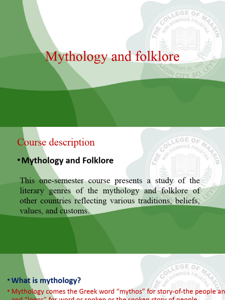 Mythology-And-Folklore Subject | PDF | Twelve Olympians | Greek Mythology
