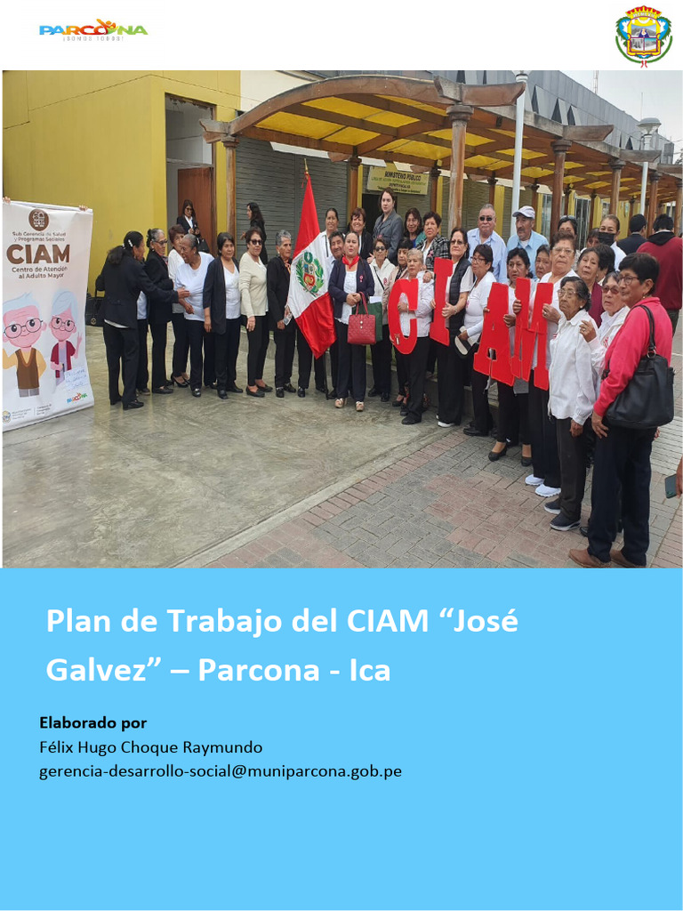 Plan CIAM Parcona para Adultos Mayores | PDF | Vejez | Presupuesto
