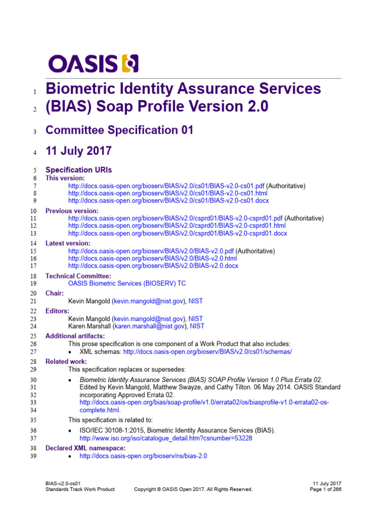 BIAS-v2 0 | PDF | Soap | Uniform Resource Identifier