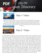 Japan Itinerary Sample | PDF