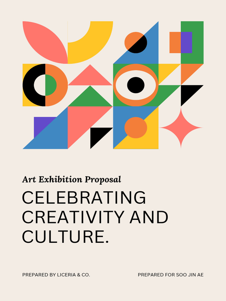 Modern Abstract Geometric Art Exhibition Sponsorship Proposal | PDF | Creativity | Revenue