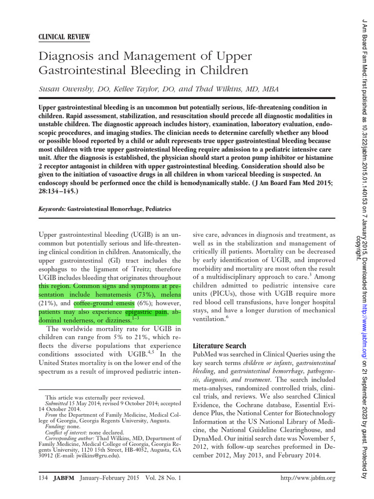 Ugib 1 | PDF | Blood | Causes Of Death