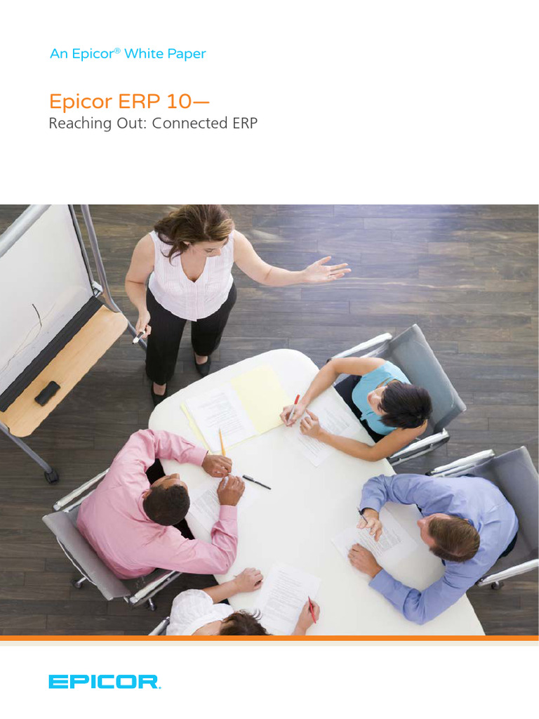 Epicor Erp 10 Connected Erp Whitepaper Pdf Enterprise Resource