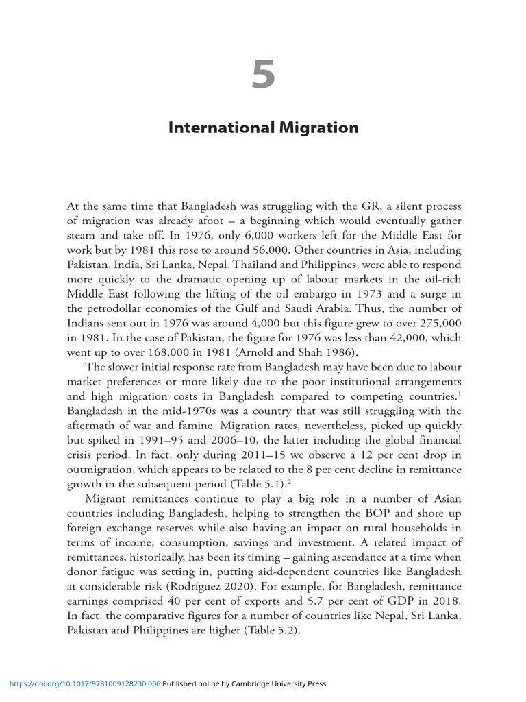 12.0 PP 78 83 International Migration | PDF | Migrant Worker | Remittance