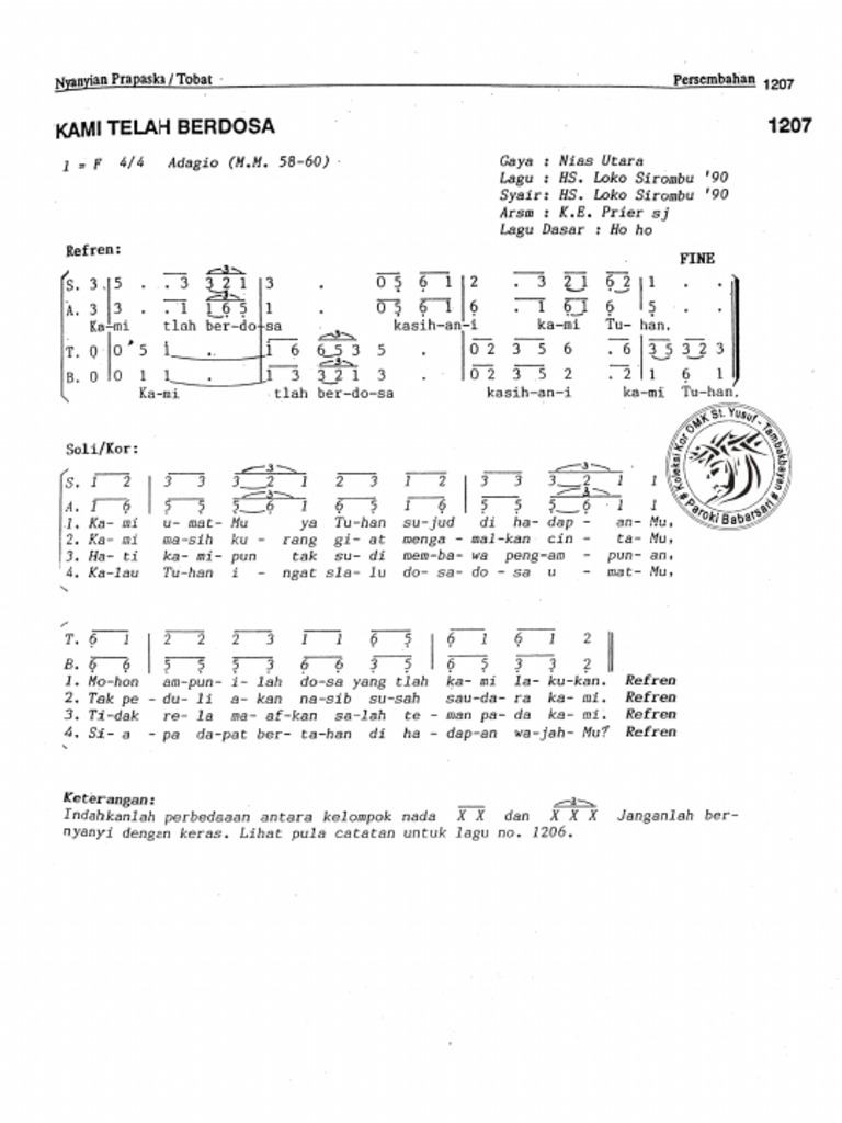 Kami Telah Berdosa - MB | PDF