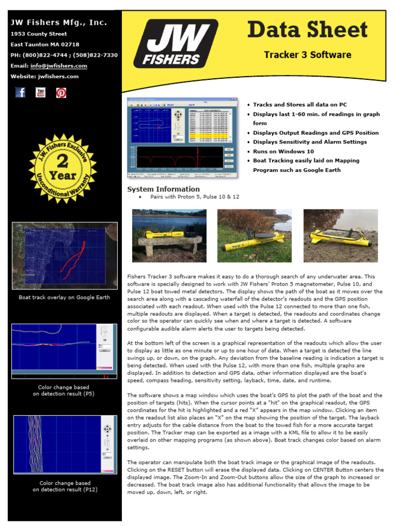 Data Sheet: Tracker 3 Software | PDF | Computing | Software