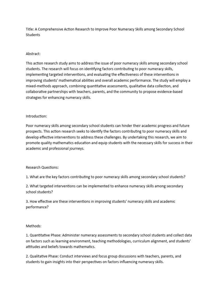 Action Research | PDF | Data Analysis | Educational Assessment