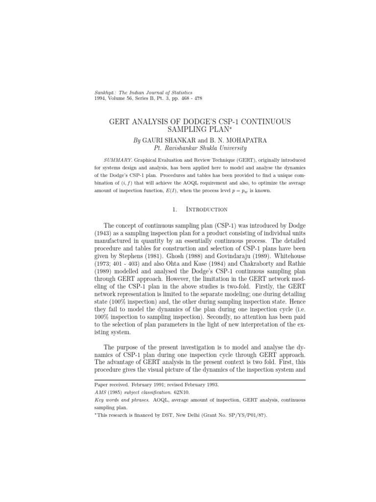 Continuous Sampling Plan | PDF | Mathematics