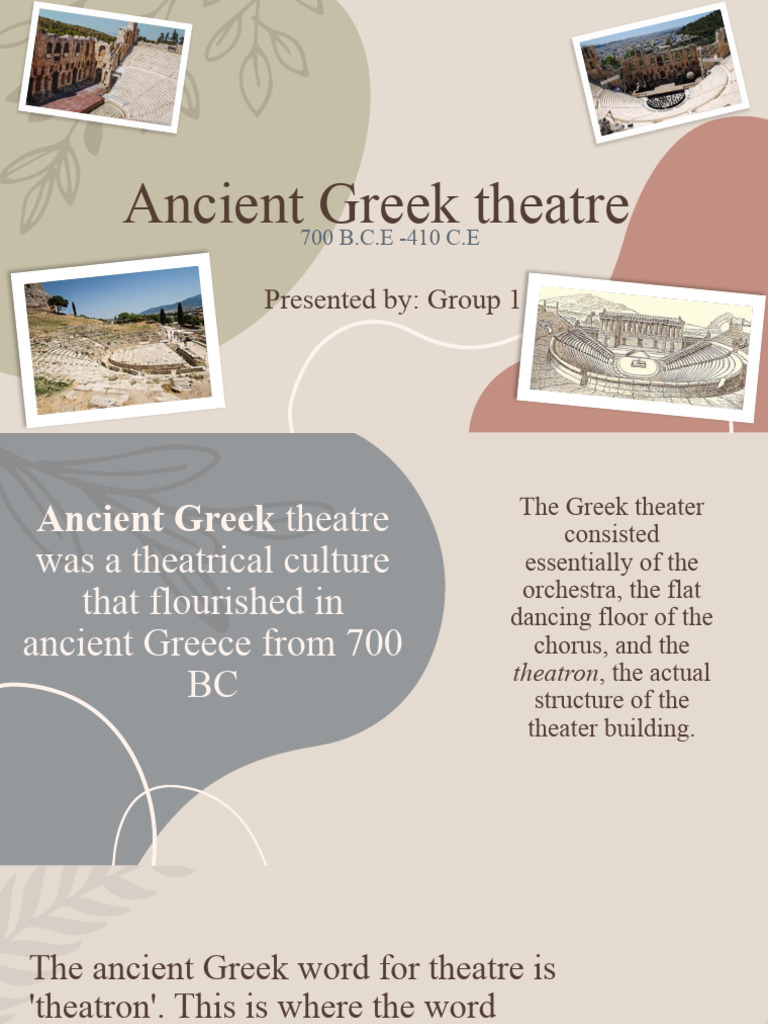 Ancient Greek Theatre | PDF