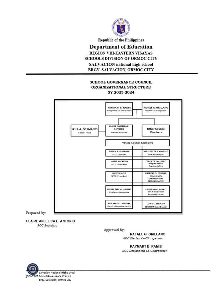 SGC Organizational Chart | PDF