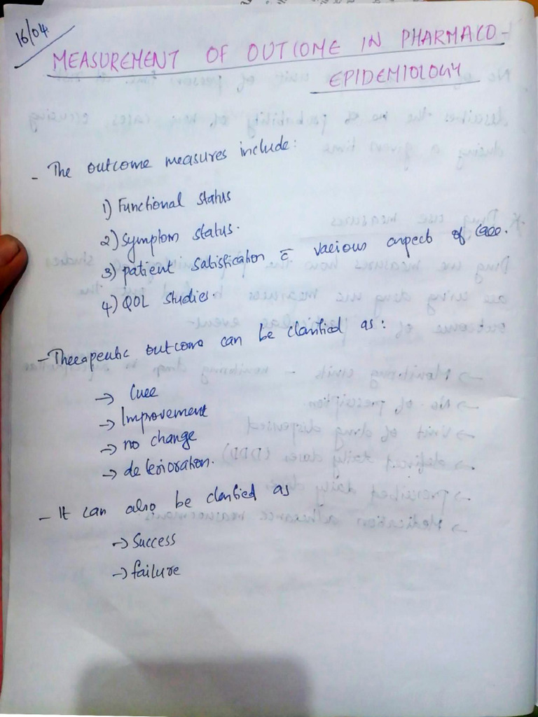 Outcome Measurement | PDF