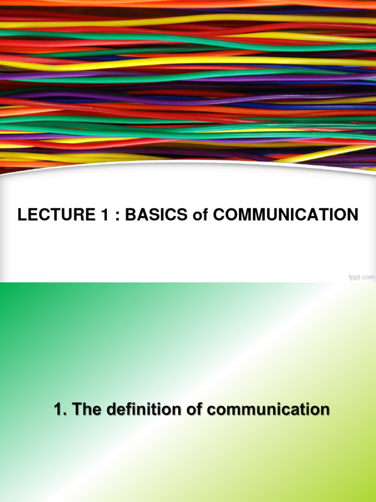 Lecture 1 - The Basics of Bus Communication - T | PDF | Communication ...
