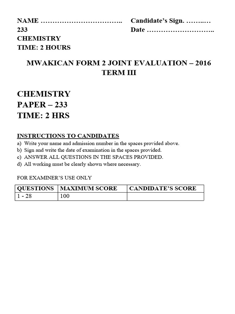 Chemistry Form 2 Mod23042022001 | Download Free PDF | Chemical ...