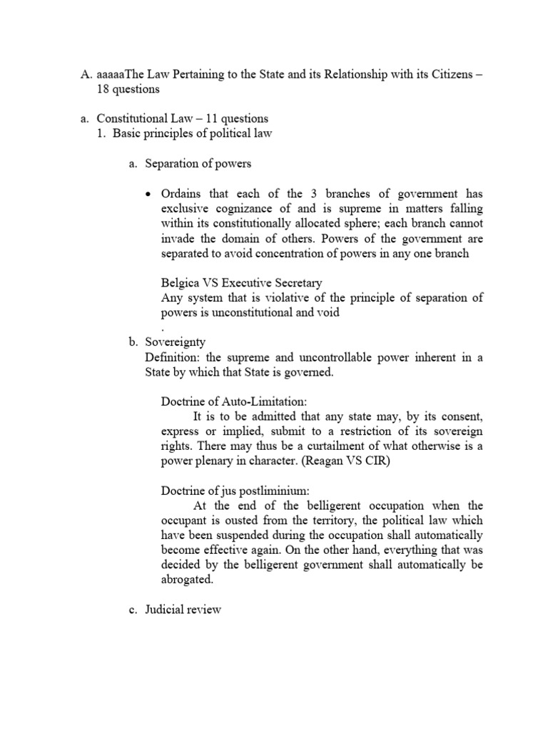Constitutional Law & State Powers | PDF | Search Warrant | Eminent Domain