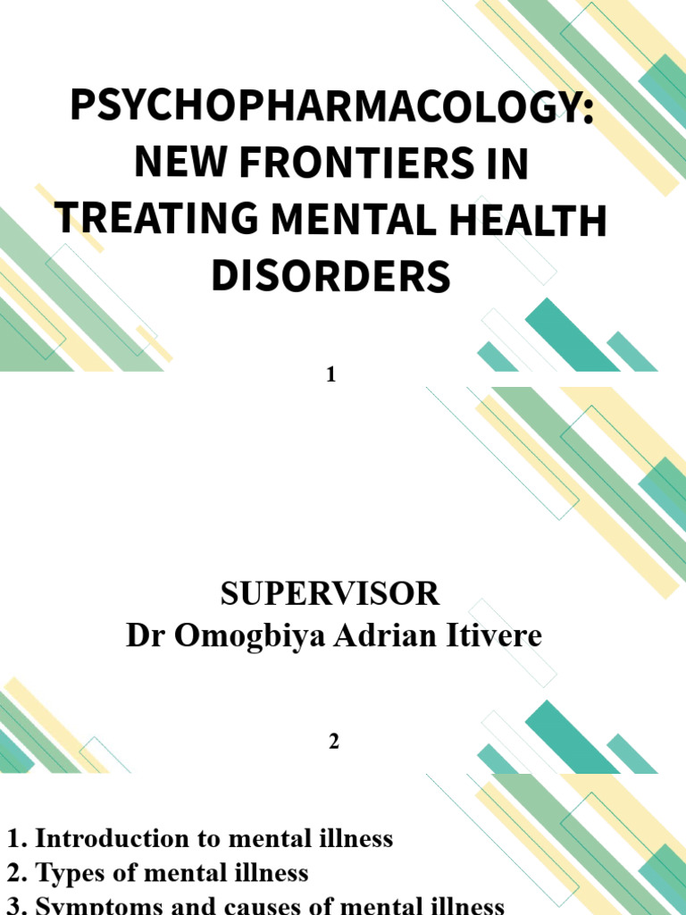 Psychopharmacology: New Frontiers in Treating Mental Health Disorders ...