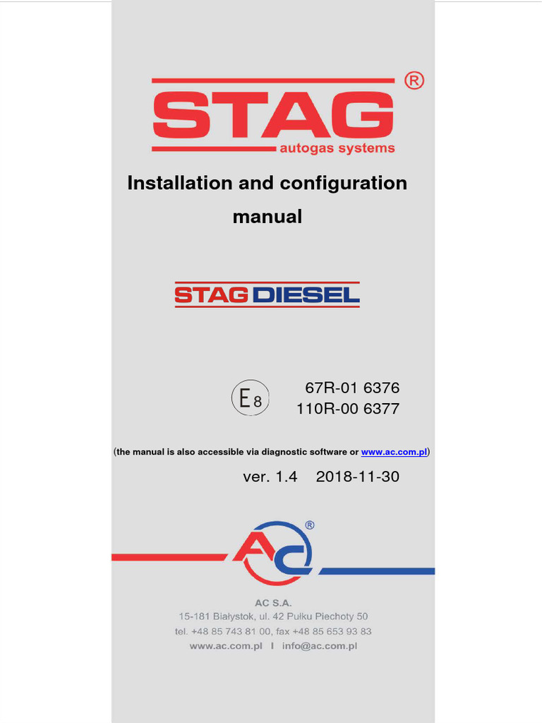 Stag Diesel Manual Ver.1.4 en | PDF | Diesel Engine | Fuel Injection