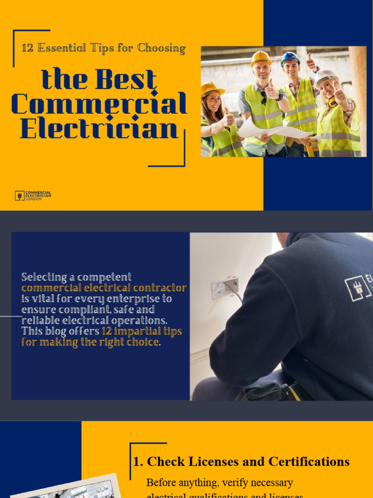 12 Essential Tips For Choosing The Best Commercial Electrician | PDF ... 12 Essential Tips For Choosing The Best Commercial Electrician | PDF ...