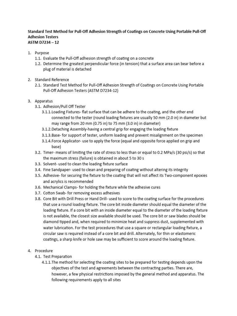 Astm 7234 | PDF | Strength Of Materials | Adhesive