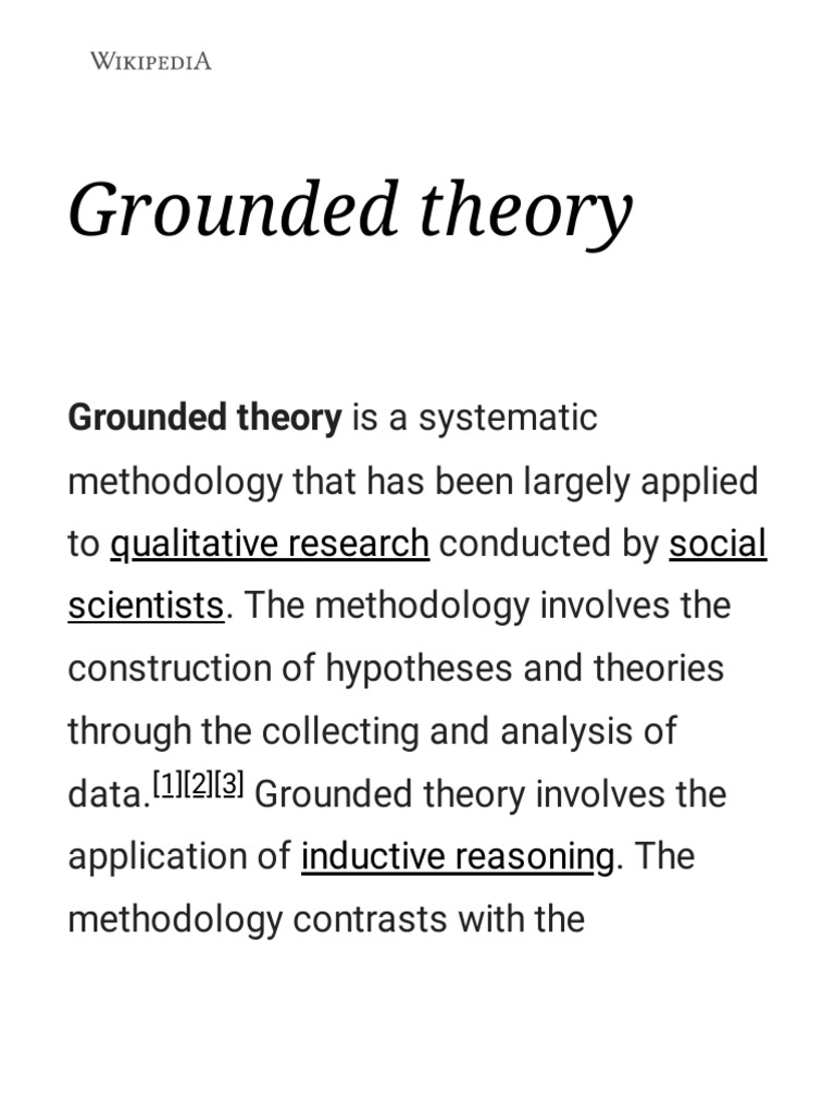Grounded Theory - Wikipedia | PDF | Empiricism | Intelligence