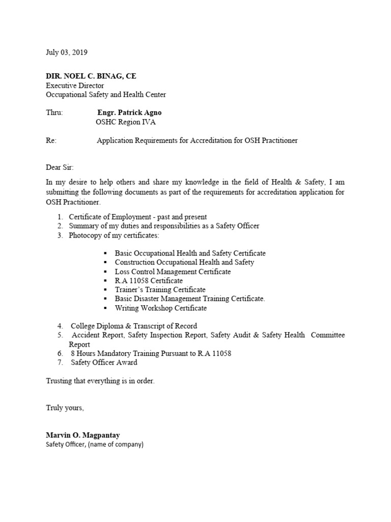 OSH Practitioner Accreditation Guide | PDF